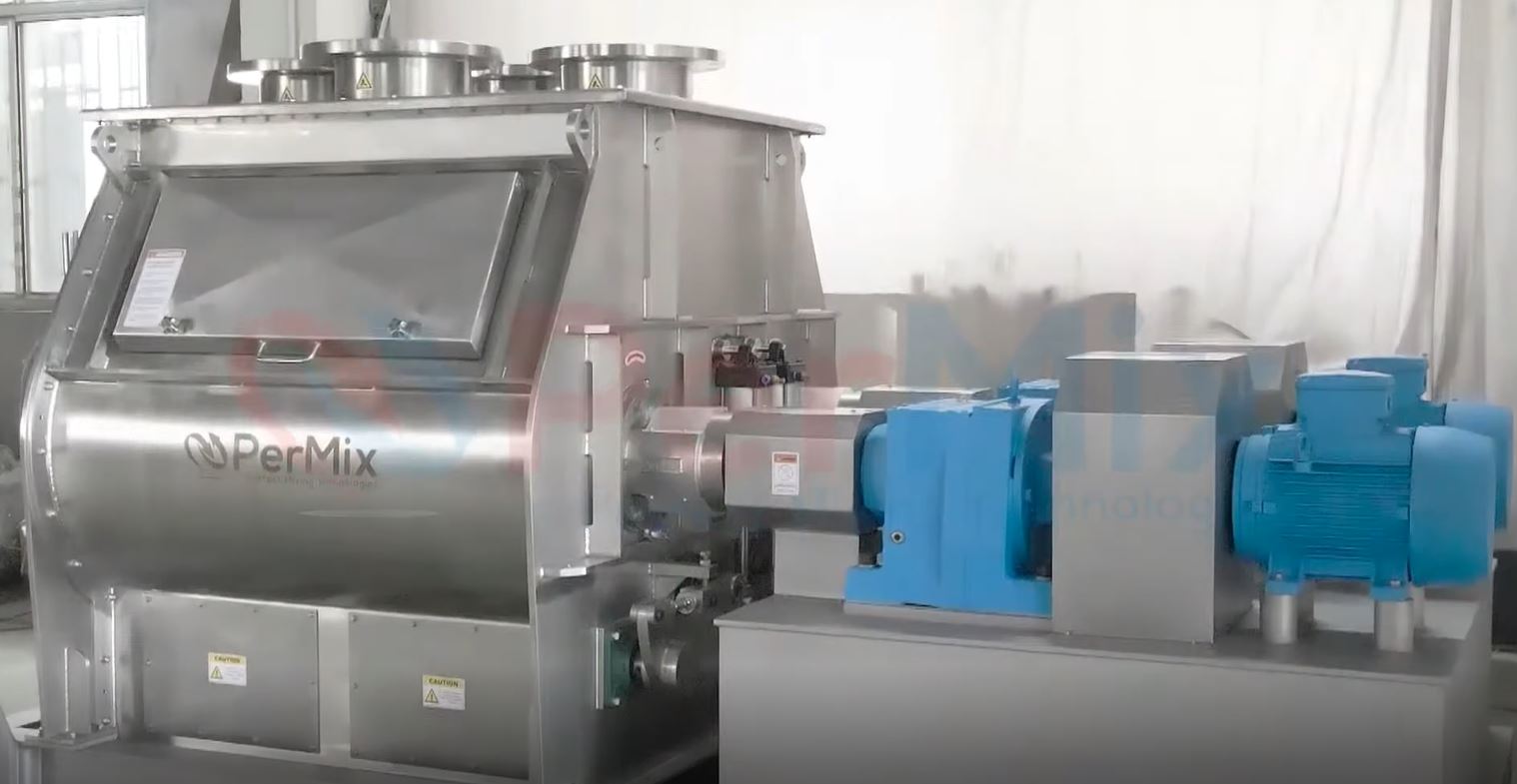 Twin-shaft Fluidized Mixer PFB-2000 for Dry Food Powder Mixing - TH ...